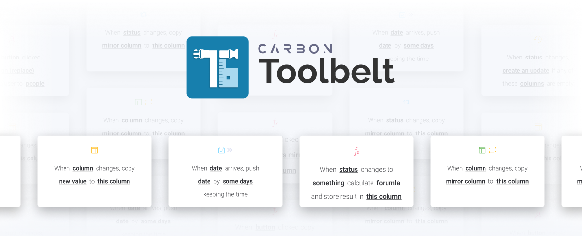 CarbonToolbelt Demo - CarbonWeb